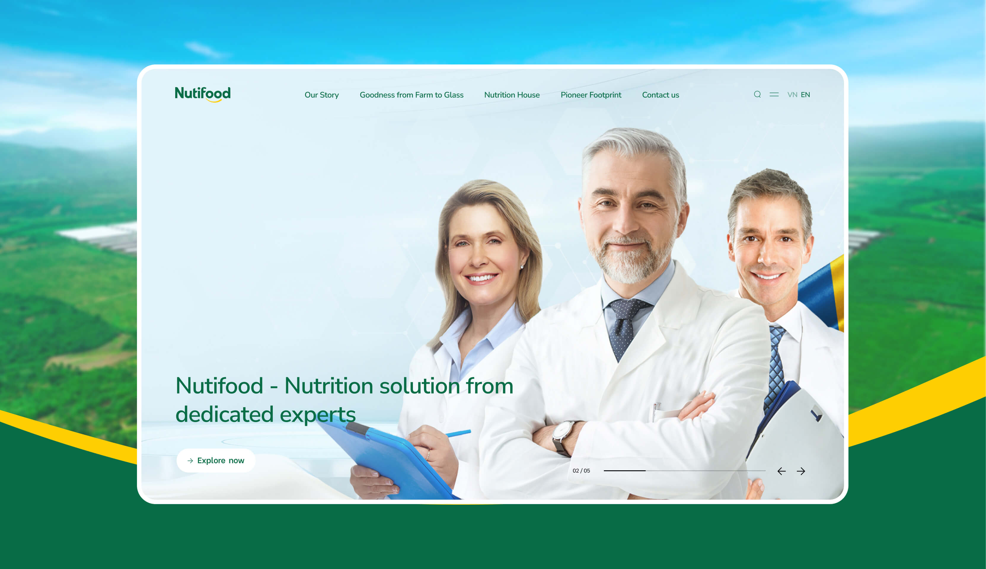 Nutifood Website | CFD Studio
